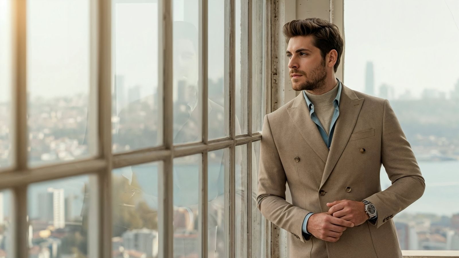 How to Wear a Suit Without a Tie – SAYKI