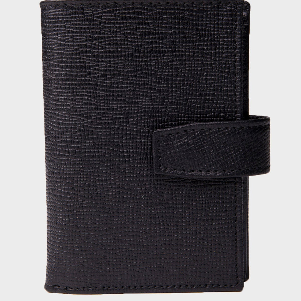 Leather Black Card Case Black – SAYKI