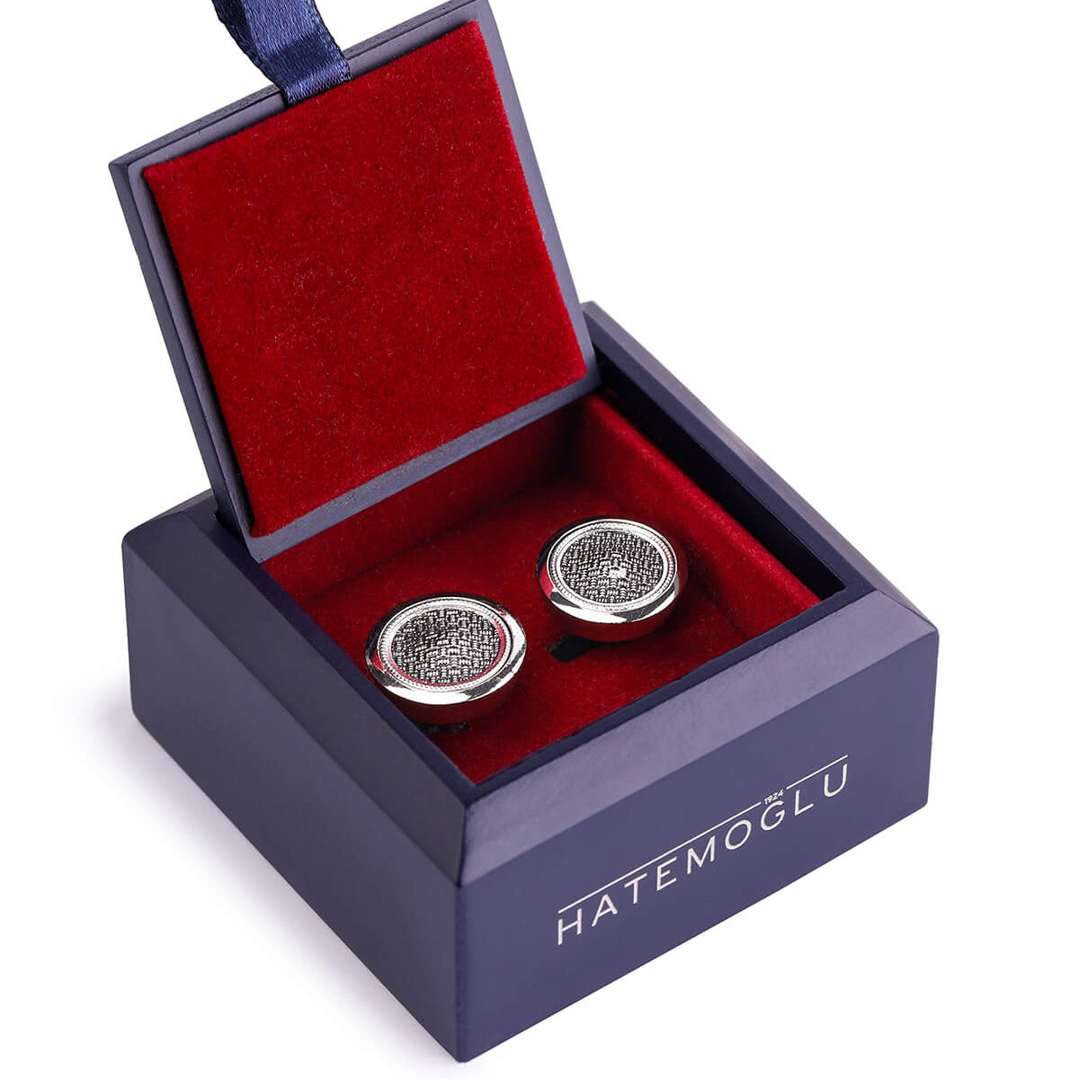 Metal Mesh Patterned Round Cufflinks – SAYKI