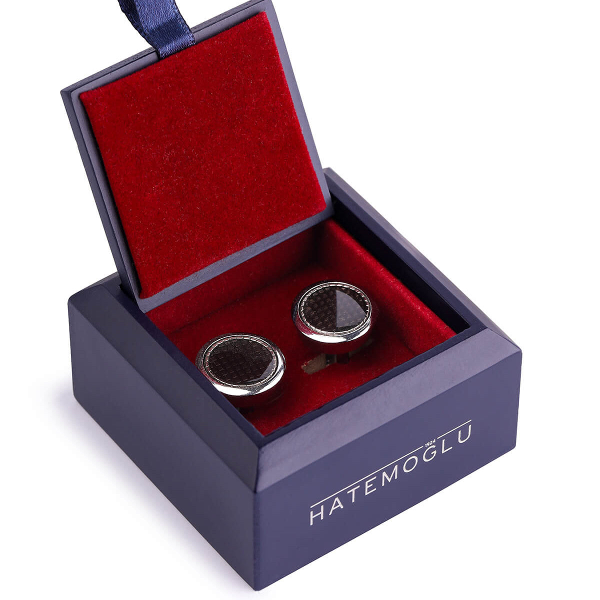 Metal Textured Round Cufflinks – SAYKI