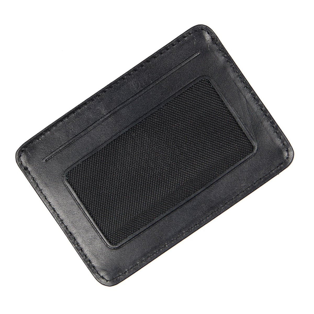 Textured Leather Black Card Case – SAYKI